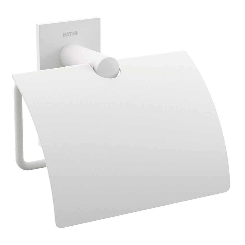 Toalettpappershållare med Lock Eden Svart Matt | Hill Ceramic®